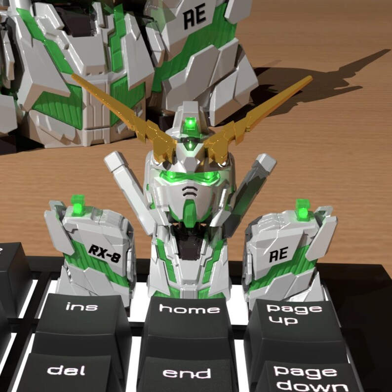 Freedom Gundam Damaged Gundam RX-78 RX-8 Custom Keycap Handmade High ...