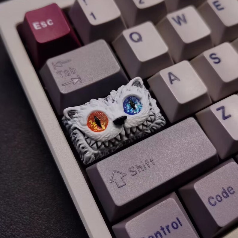 Dioptric Cat Cute Cat Pet Fluffy Cat Animal Custom Keycaps Mystery Box ...