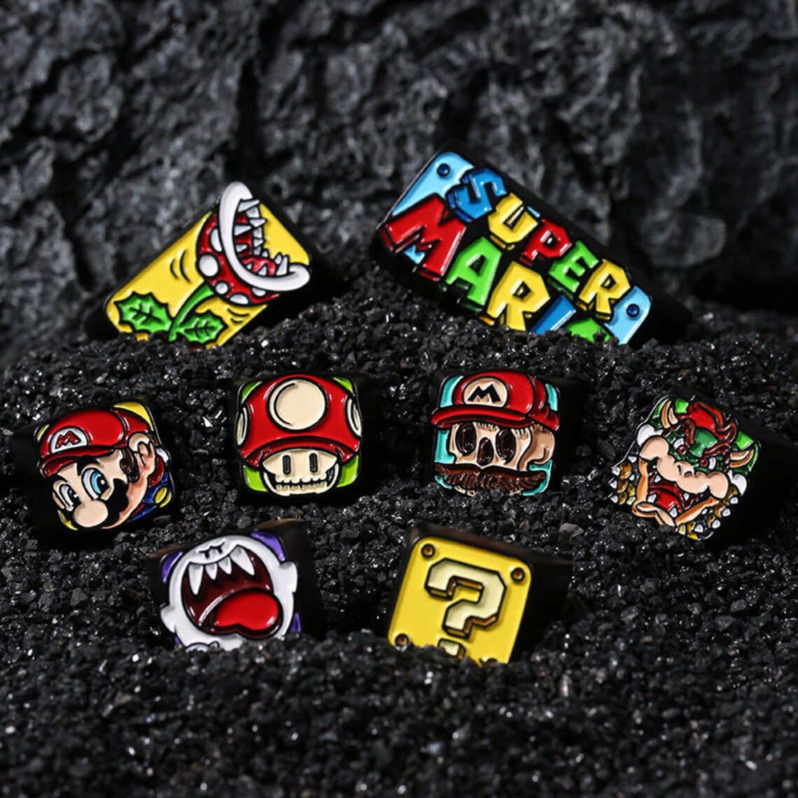 Super Mario Bros Custom Keycap High Quality Handmade Unique Animation ...