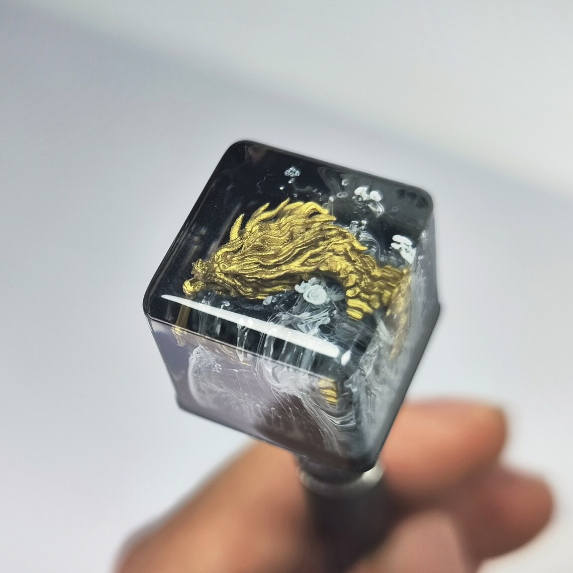 Black Gold Ancient Dragon Shen Long Mytho Creatures Custom Keycaps ...