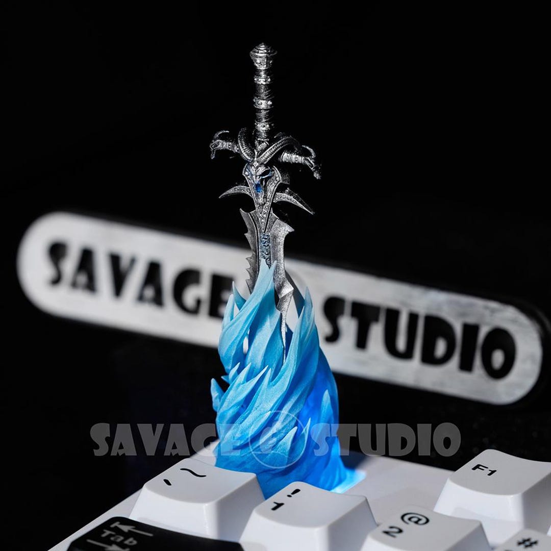 WOW Frostmourne Lich King Arthas Custom Keycap High Quality Handmade Collectible Unique ...