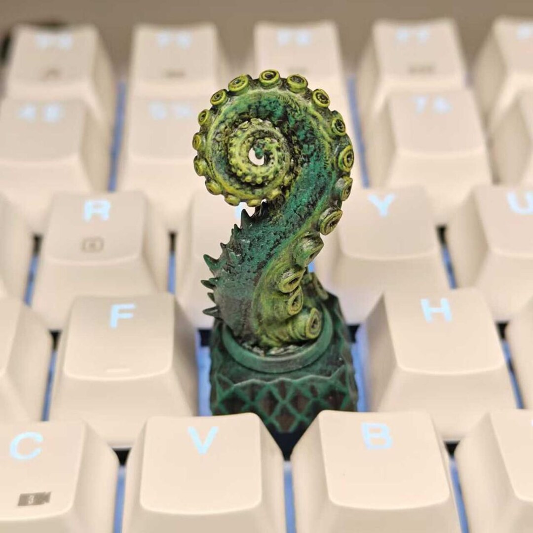 Lovecraft Cthulhu Tentacle Unknown Horror Custom Keycap Handmade Unique Animation Personalized ...