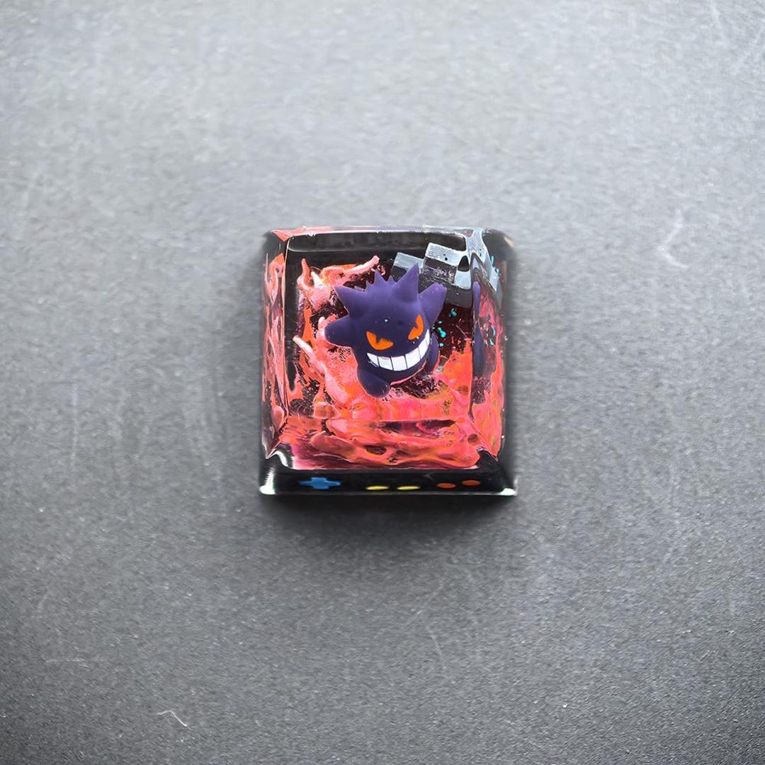 Cute Pet Pokemon Classic Gengar High Quality Handmade Custom Keycap ...