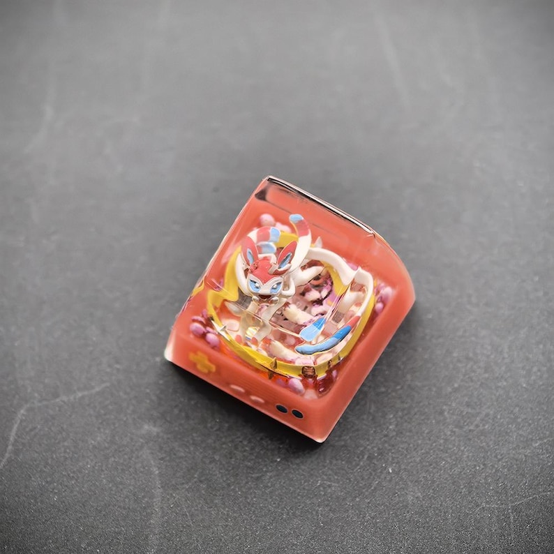Cute Pokemon Sylveon Ketchum Pika High Quality Handmade Custom Keycap ...