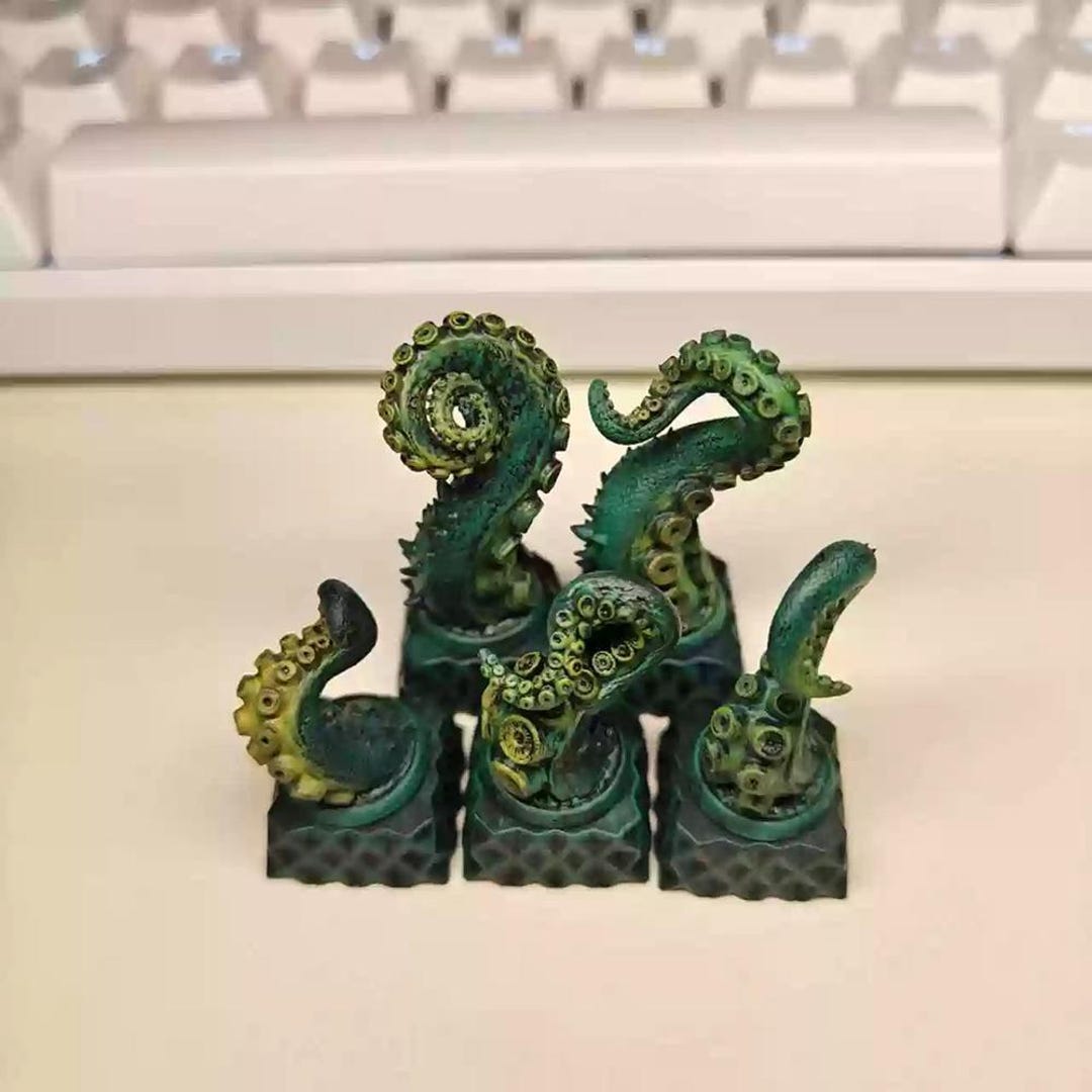 Lovecraft Cthulhu Tentacle Unknown Horror Custom Keycap Handmade Unique ...
