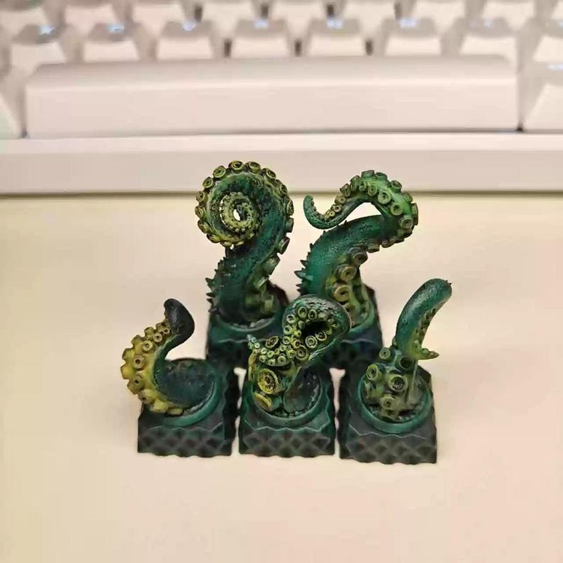 Lovecraft Cthulhu Tentacle Unknown Horror Custom Keycap Handmade Unique ...