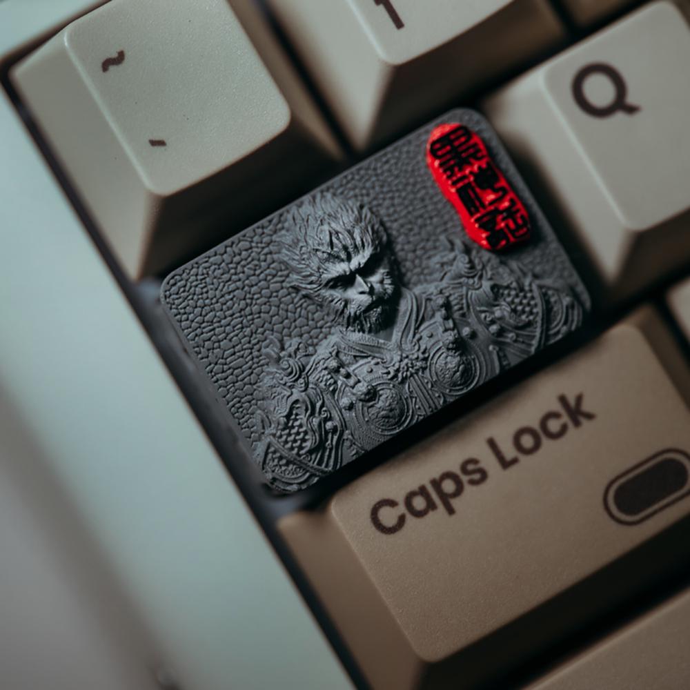 Tab-key Custom Mechanical Keycaps for Black Myth Wukong Black Statue ...
