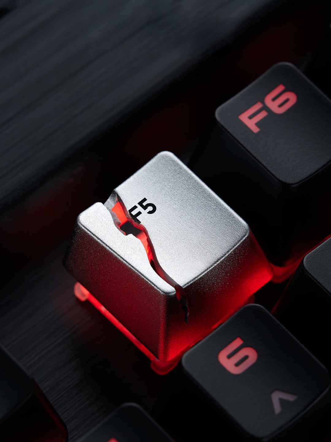 Damaged Effect F5 Key Wasteland Fantasy Aluminum Alloy Custom Keycap ...