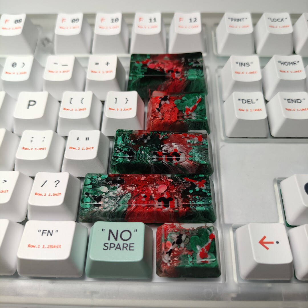 Koi Fish Complete Set Pond Ancient China Custom Keycap Handmade High ...