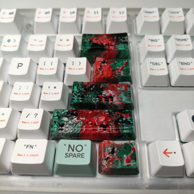 Koi Fish Complete Set Pond Ancient China Custom Keycap Handmade High ...