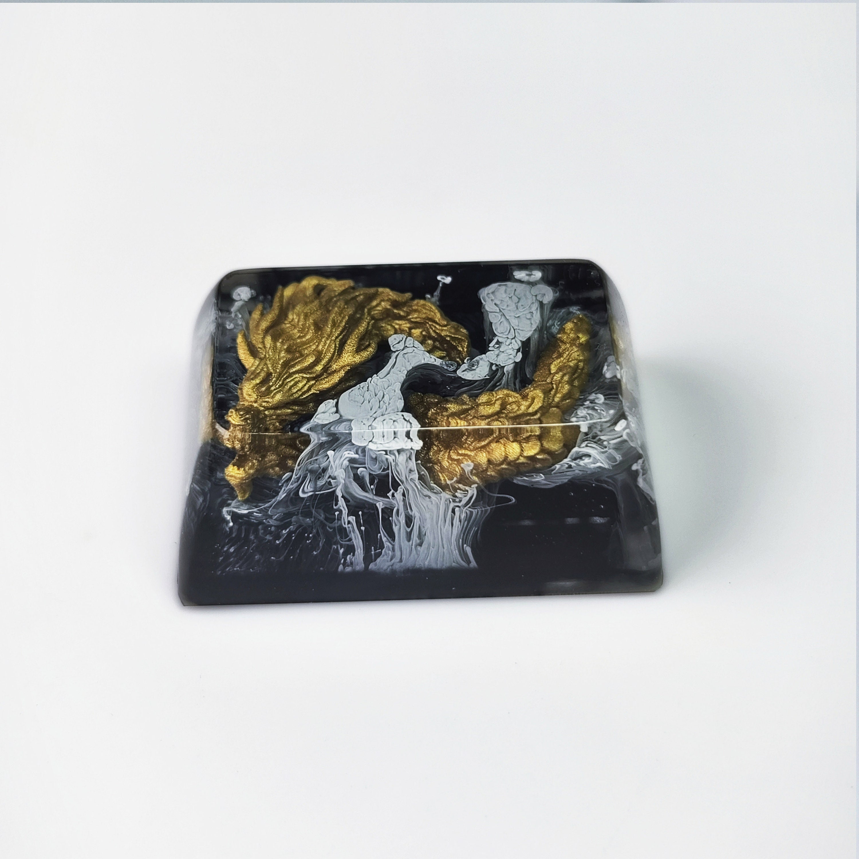 Black Gold Ancient Dragon Shen Long Mytho Creatures Custom Keycaps ...