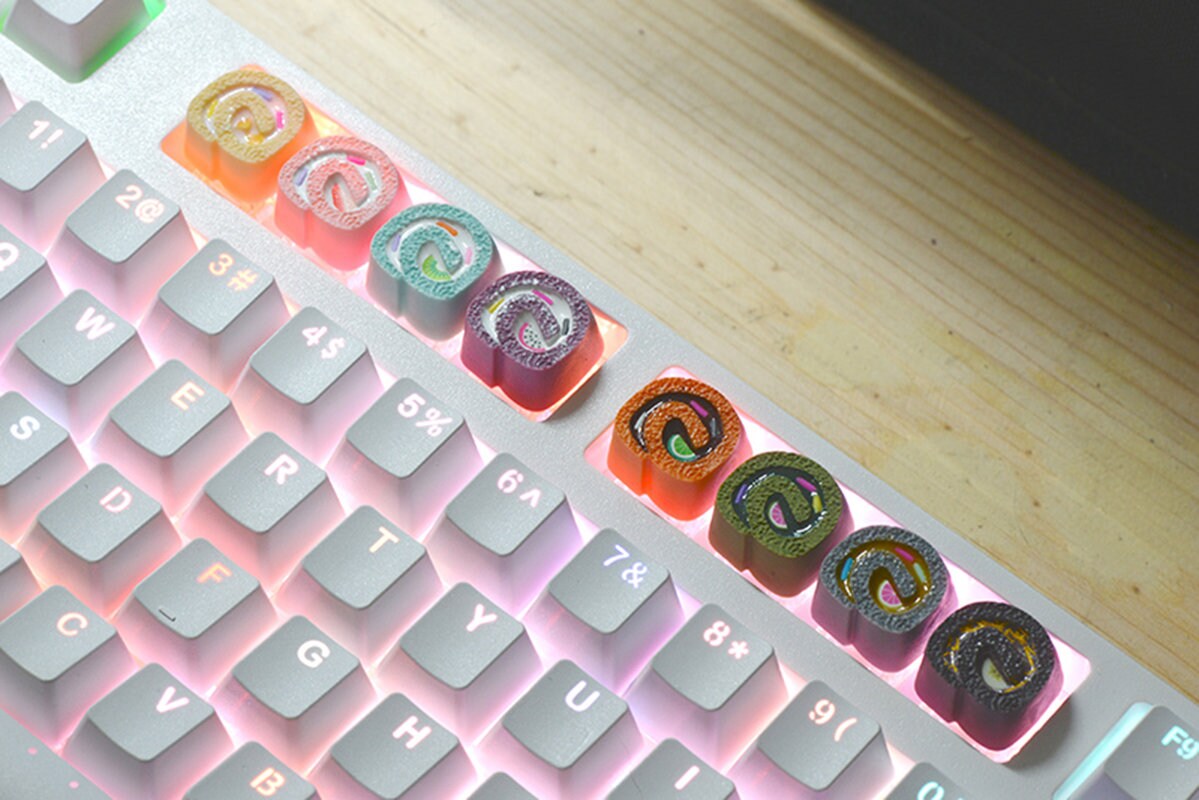 Swiss Roll Dessert Complete Set Custom Keycap High Quality Handmade ...