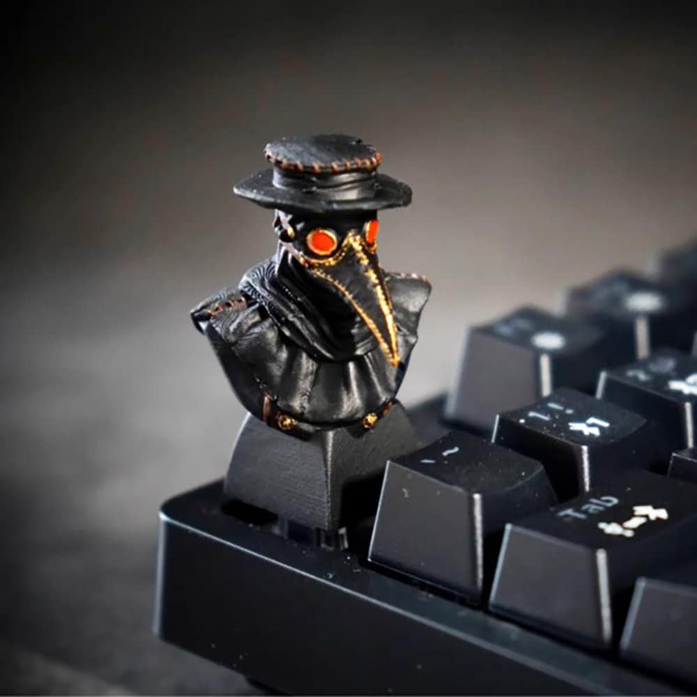 Plague Doctor Lovecraft Cthulhu Horror Custom Keycap Handmade Unique ...