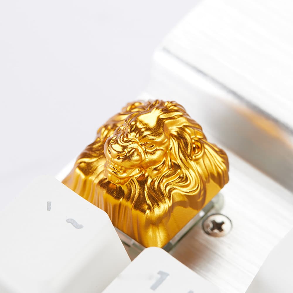 Mythological Animal Series Golden Lion Custom Keycap Handmade High ...