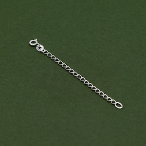 Genuine 925 Sterling Silver Chain Extender Necklace/bracelet Extension ...