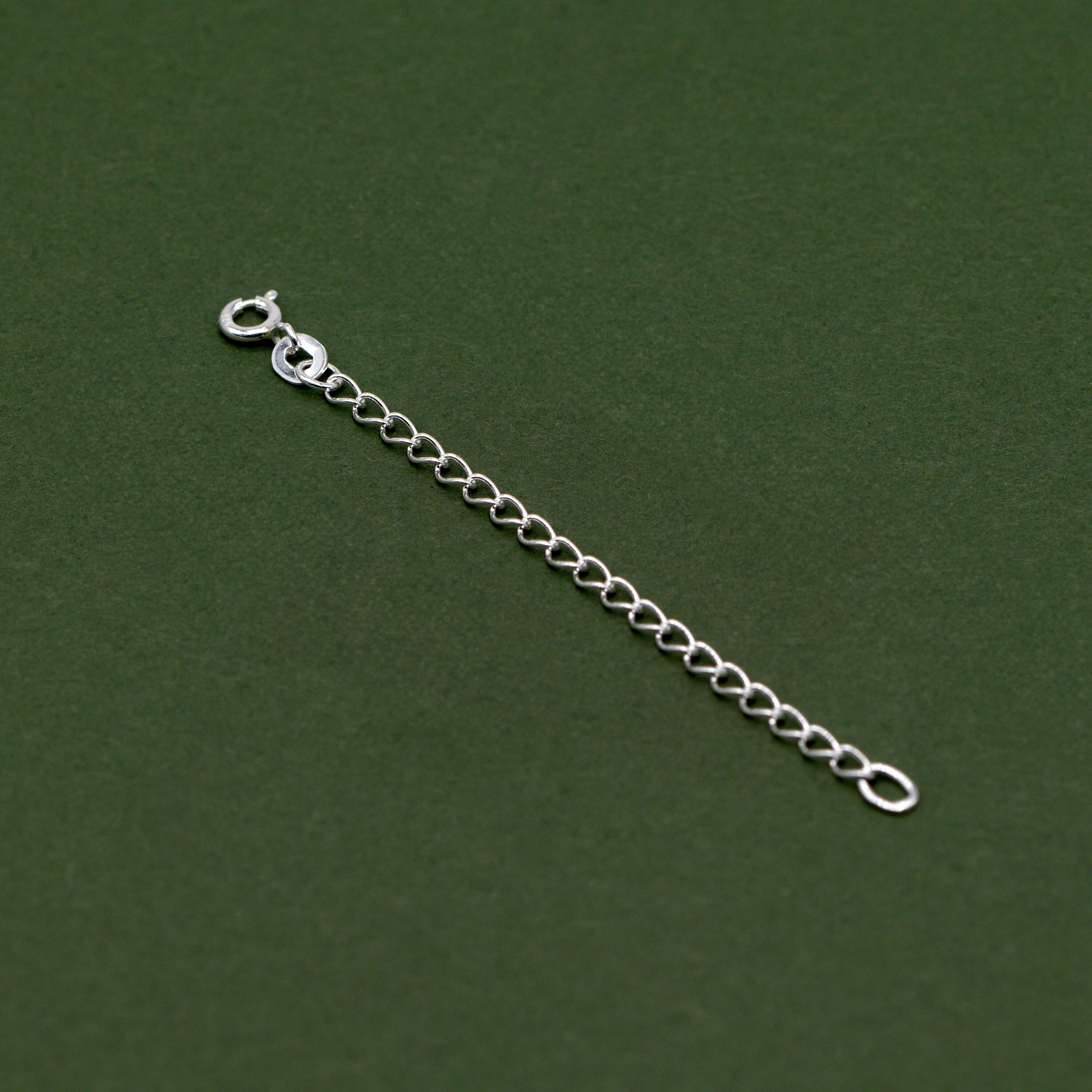Genuine 925 Sterling Silver Chain Extender Necklace/bracelet Extension ...