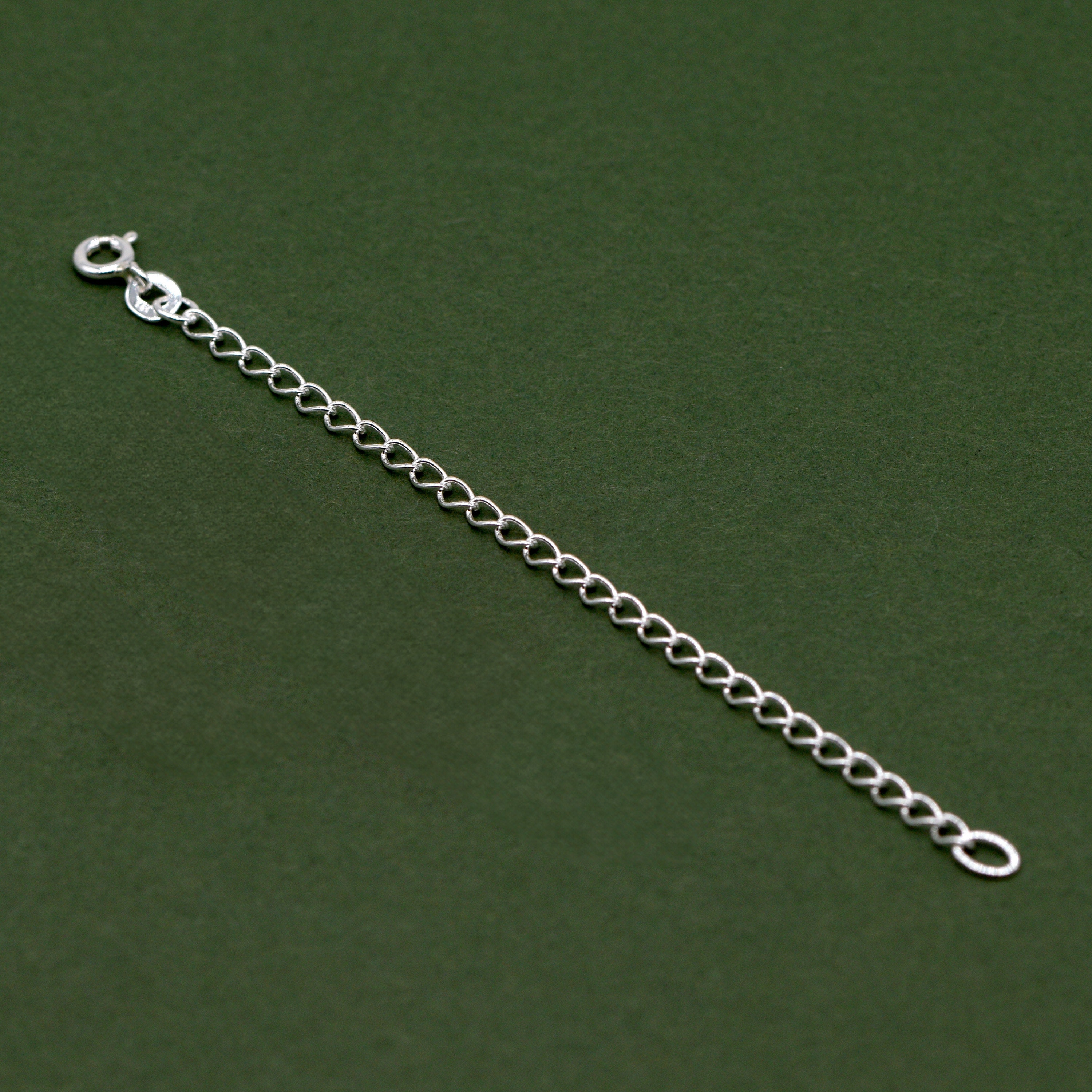 Genuine 925 Sterling Silver Chain Extender Necklace/bracelet Extension ...