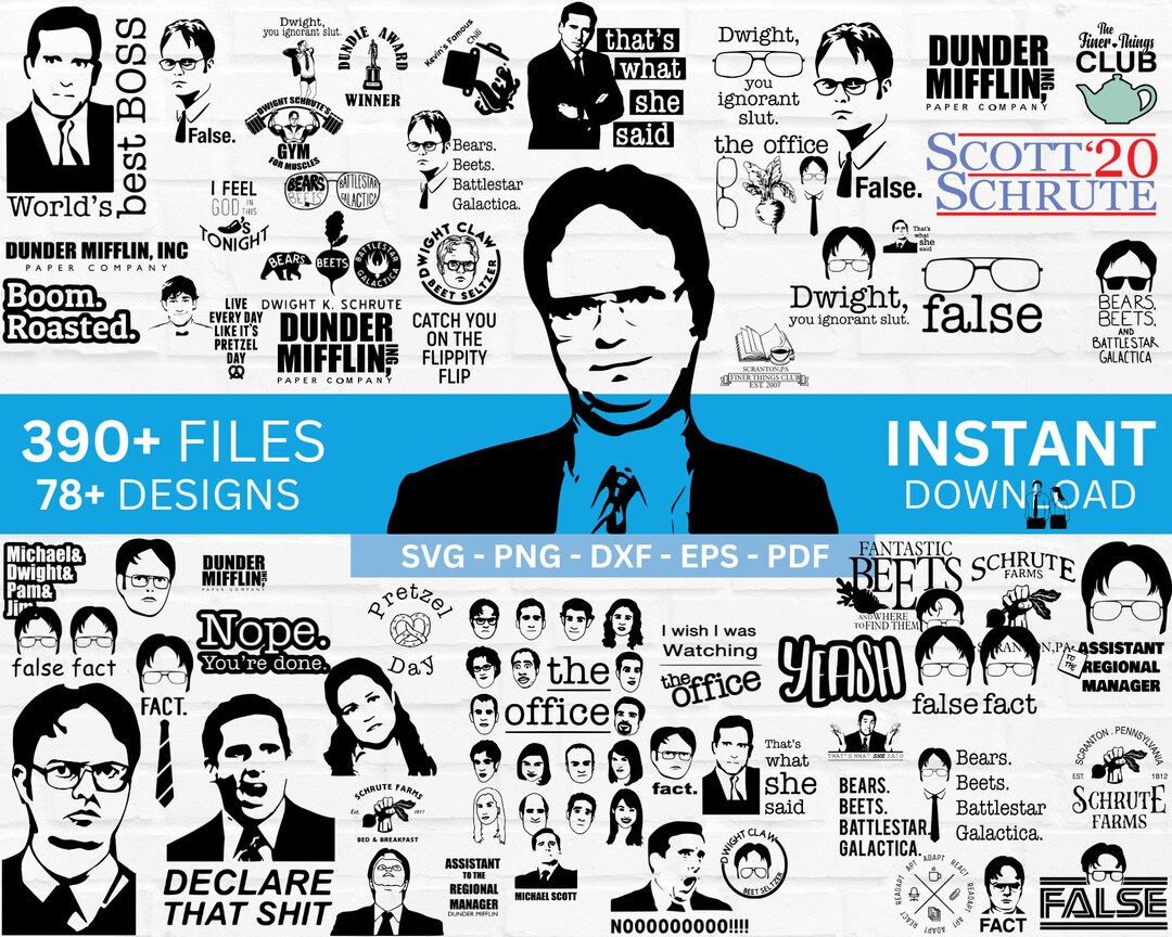 LA OFICINA SVG The Office Svg Bundle michael scott svg - Etsy España