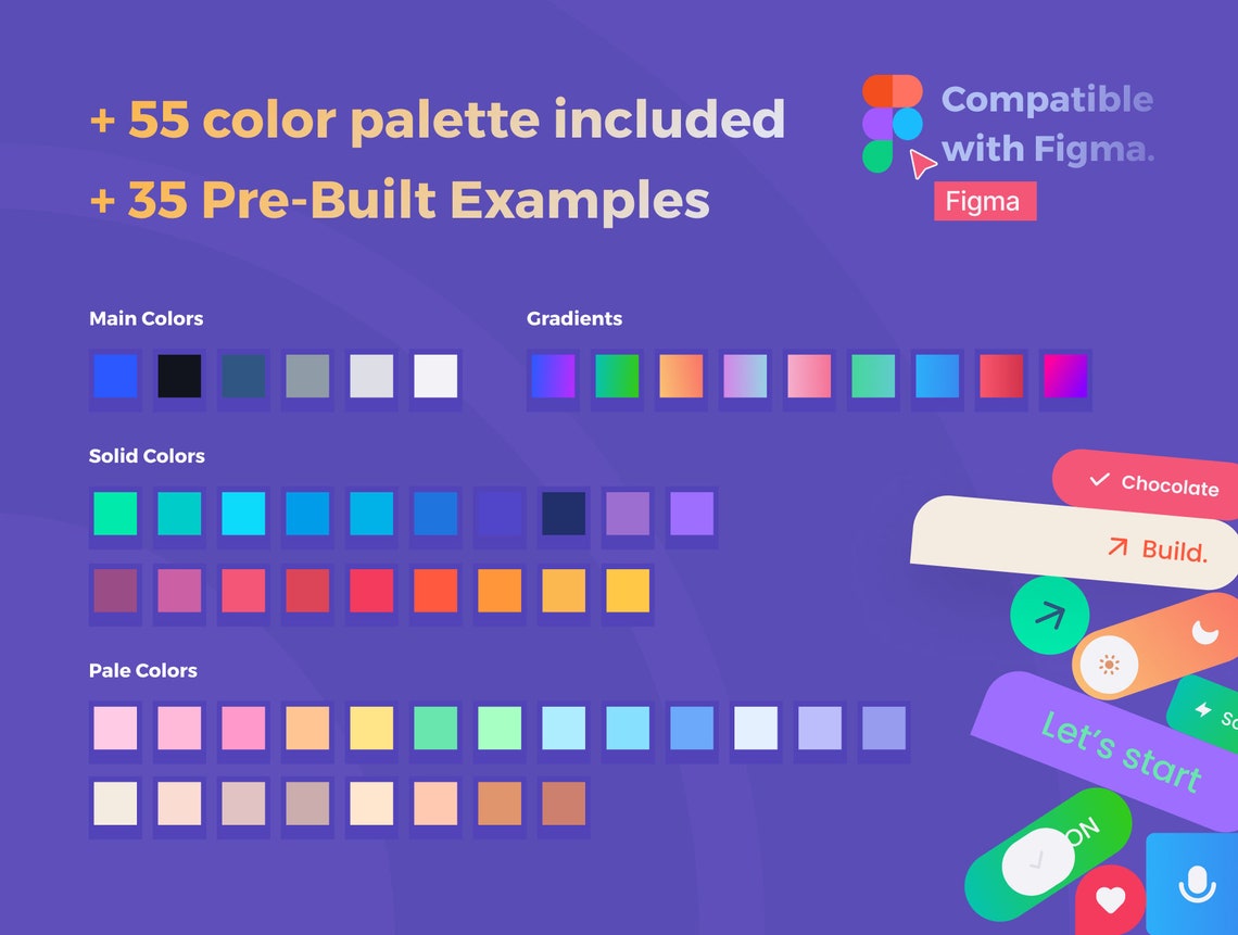 UI Buttons Kit for Figma - Etsy