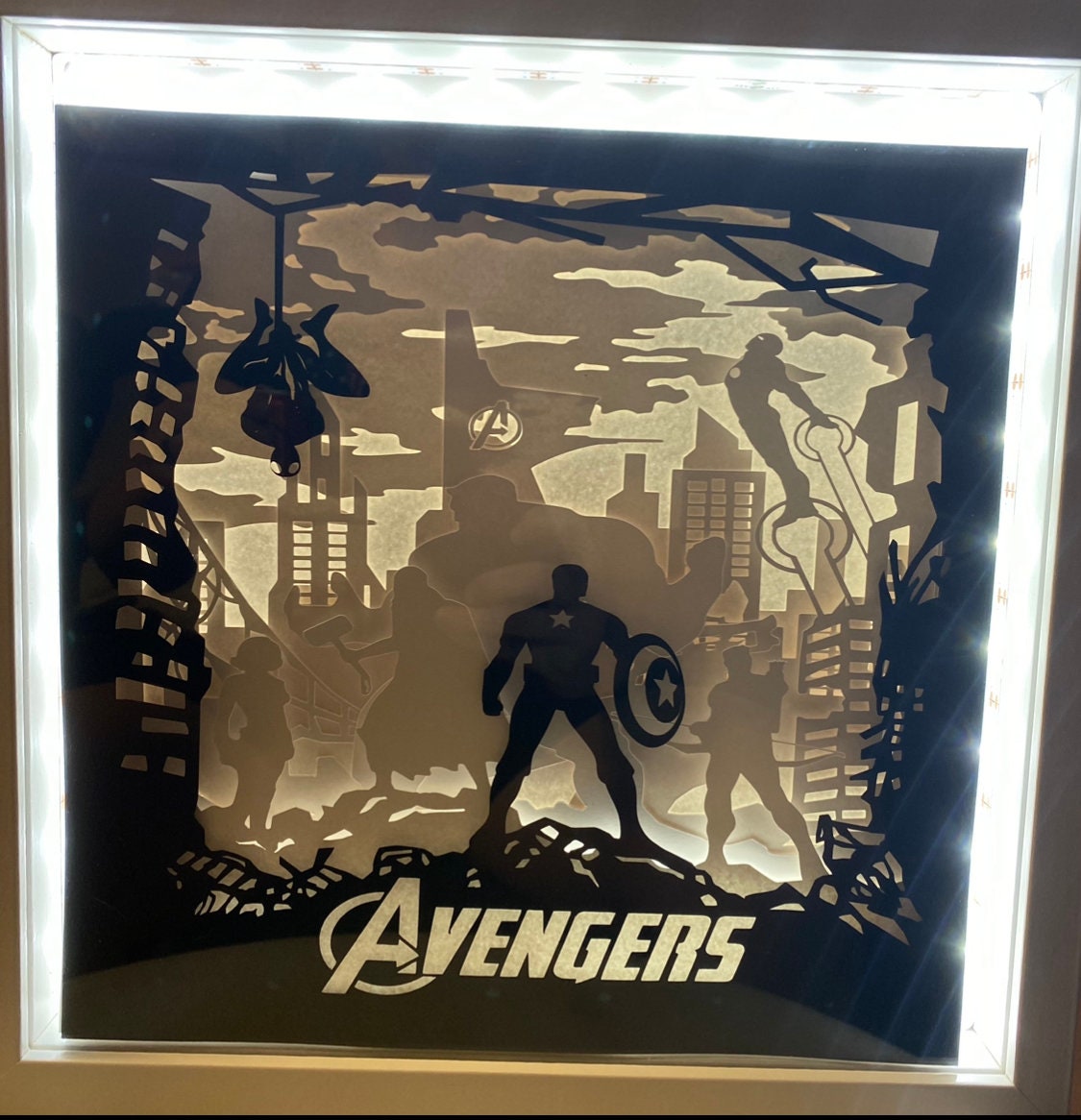 Avengers Shadow Box - Etsy