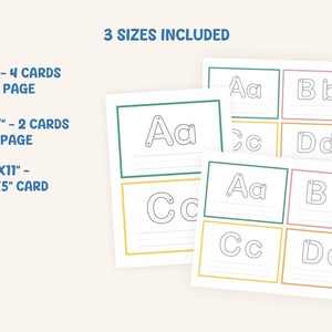 Alphabet Tracing Cards, A-Z Printable for Kids, ABC Learning Flashcards ...