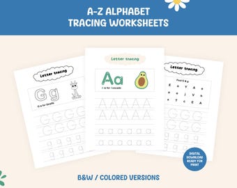 Letter Tracing Interactive Learning Activities Alphabet Practice ...