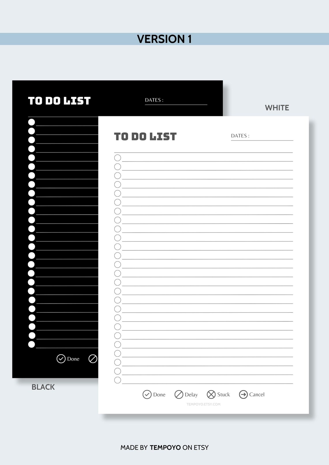 Minimal to Do List Printable Simple Tasks List Template - Etsy