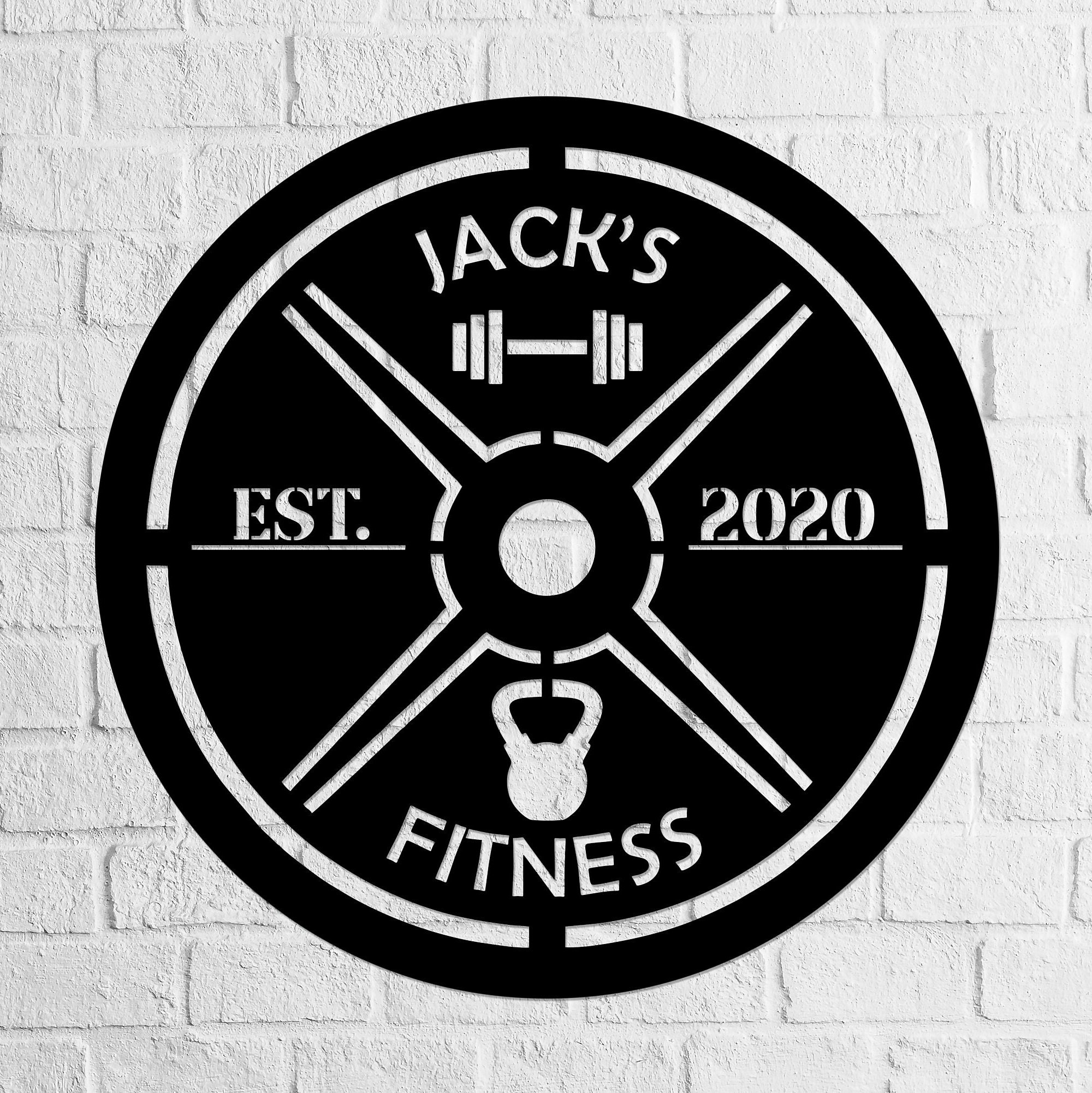 Home Gym Sign Cross Fit Sign Custom Gym Sign Metal Gym - Etsy