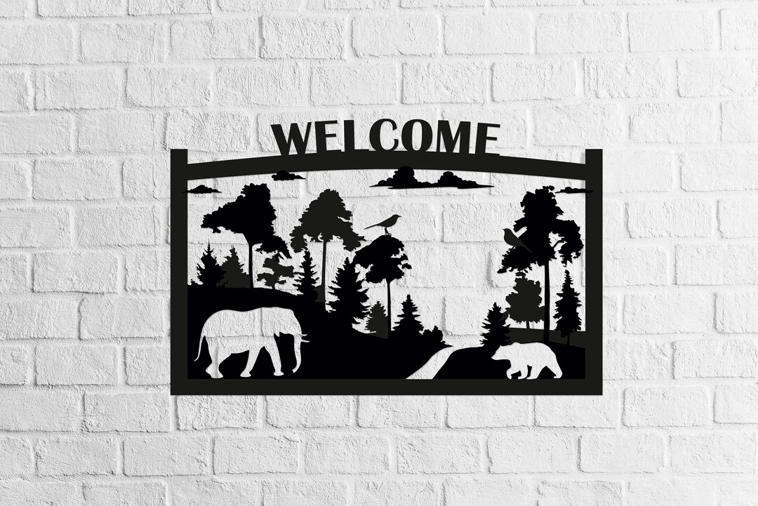 Jungle and Jungle Animals Personalized Metal Sign Gift for - Etsy