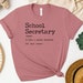School Secretary Shirt, Front Office Squad, Admin Crew Tee, Front ...
