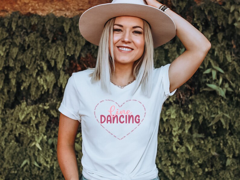 Line Dancing Shirt Line Dance Steps Shirt Heart of Steps - Etsy