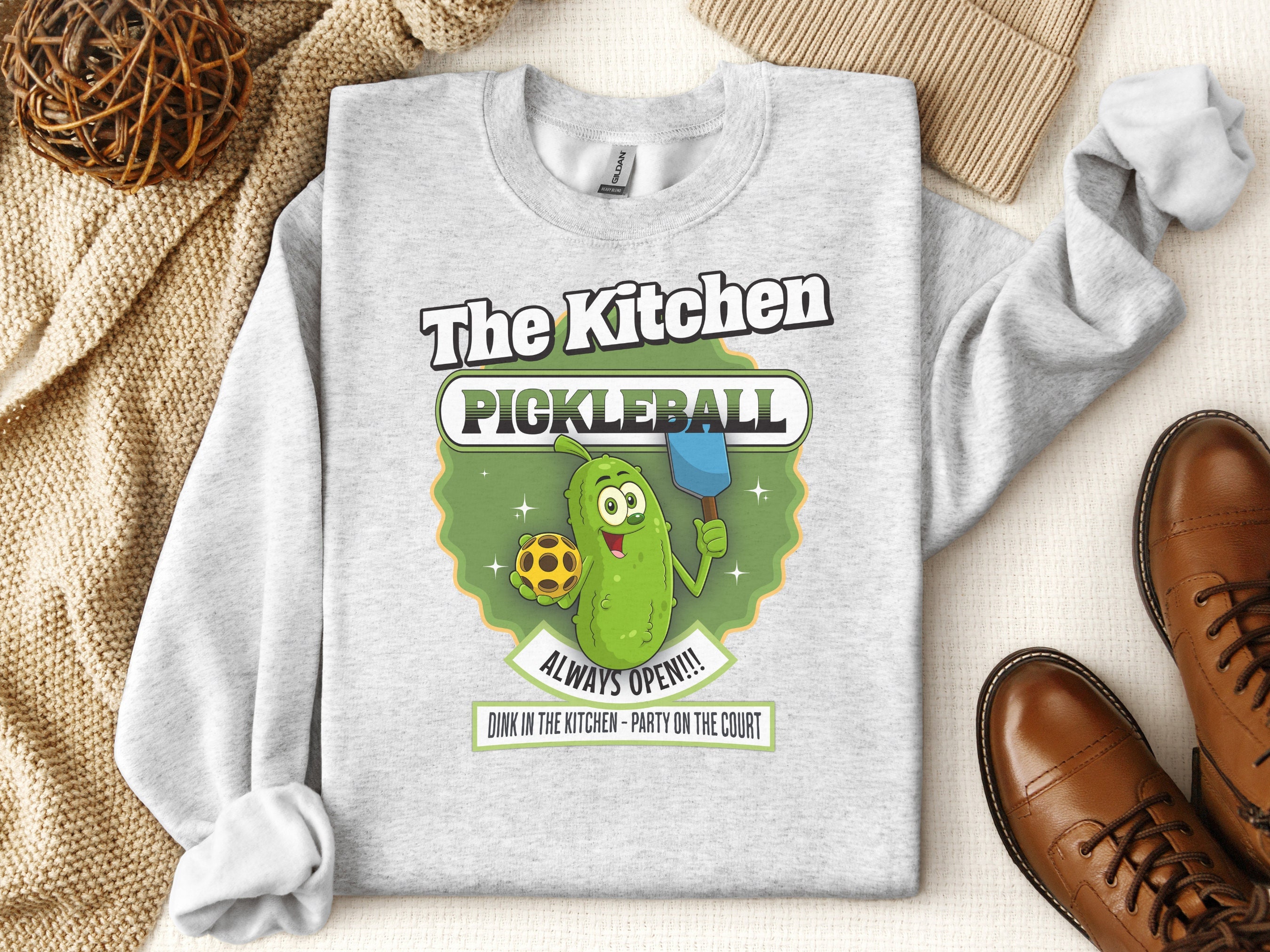 Cute Pickleball Sweatshirt, Pickleballer Gift, Groovy Pickleball Shirt ...