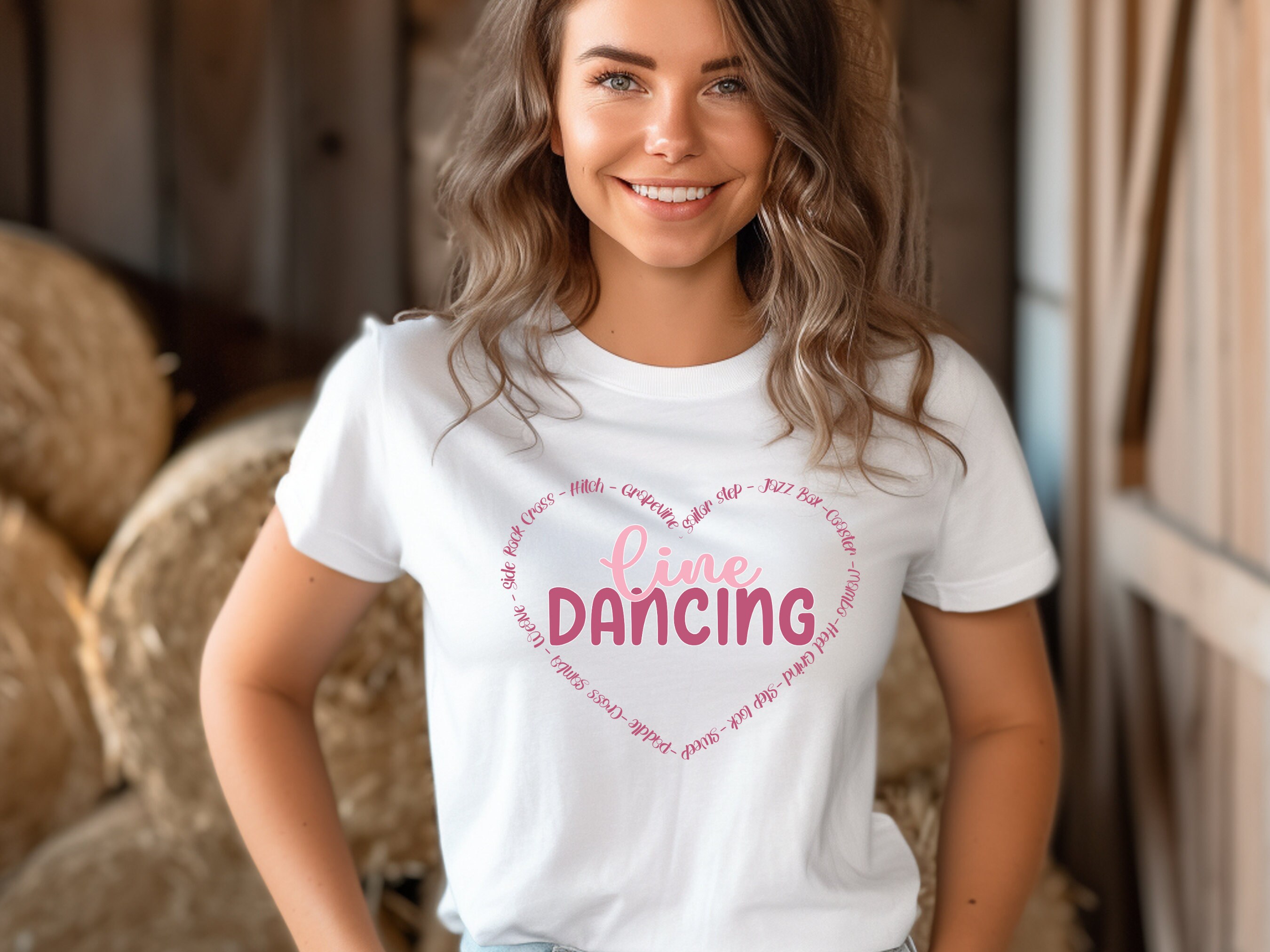 Line Dancing Shirt, Line Dance Steps Shirt, Heart of Steps, Dance Shirt ...