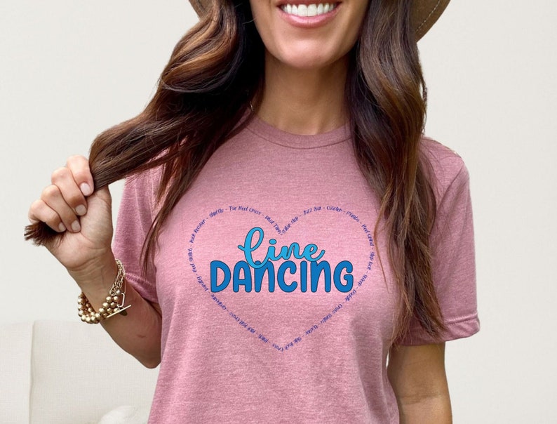 Line Dancing Shirt Line Dance Steps Shirt Heart of Steps - Etsy