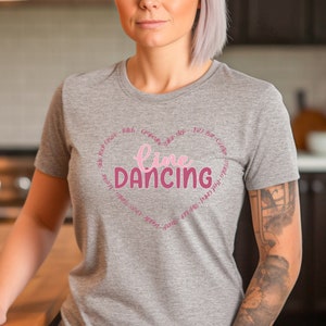 Line Dancing Shirt, Line Dance Steps Shirt, Heart of Steps, Dance Shirt ...