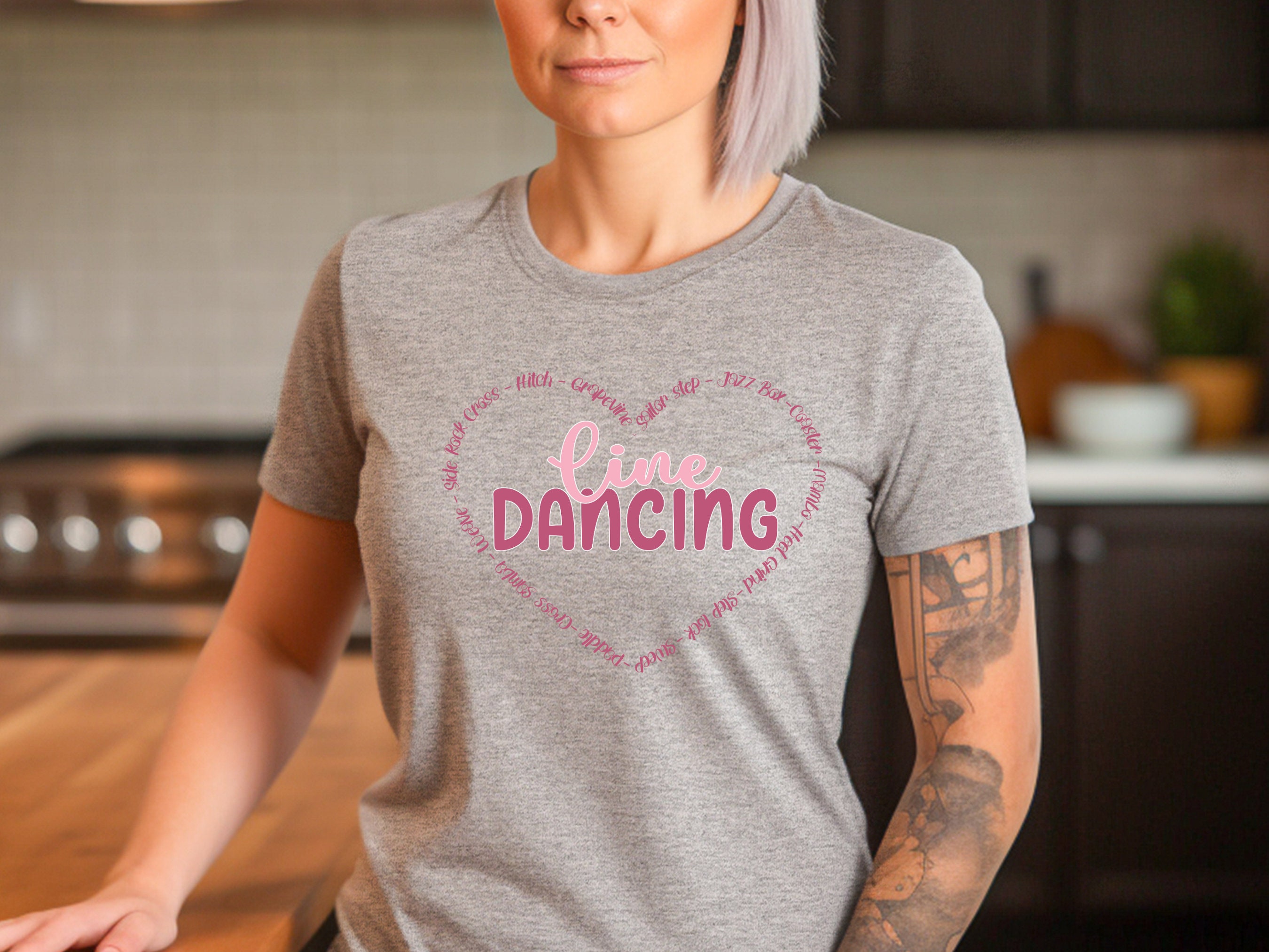Line Dancing Shirt, Line Dance Steps Shirt, Heart of Steps, Dance Shirt ...