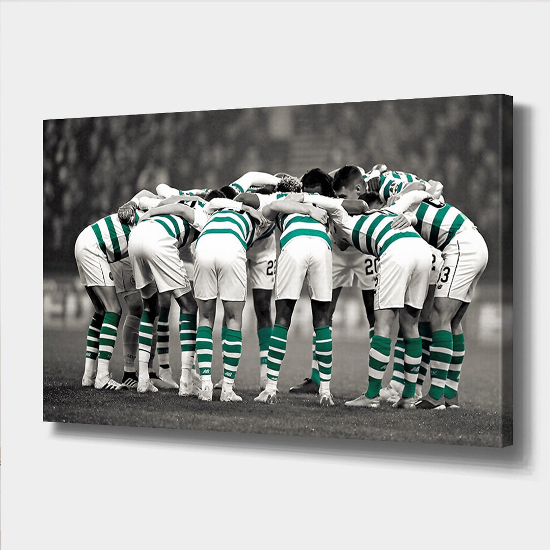 Celtic FC on Canvas/ the Bhoys' Huddle Wall Canvas Picture - Etsy