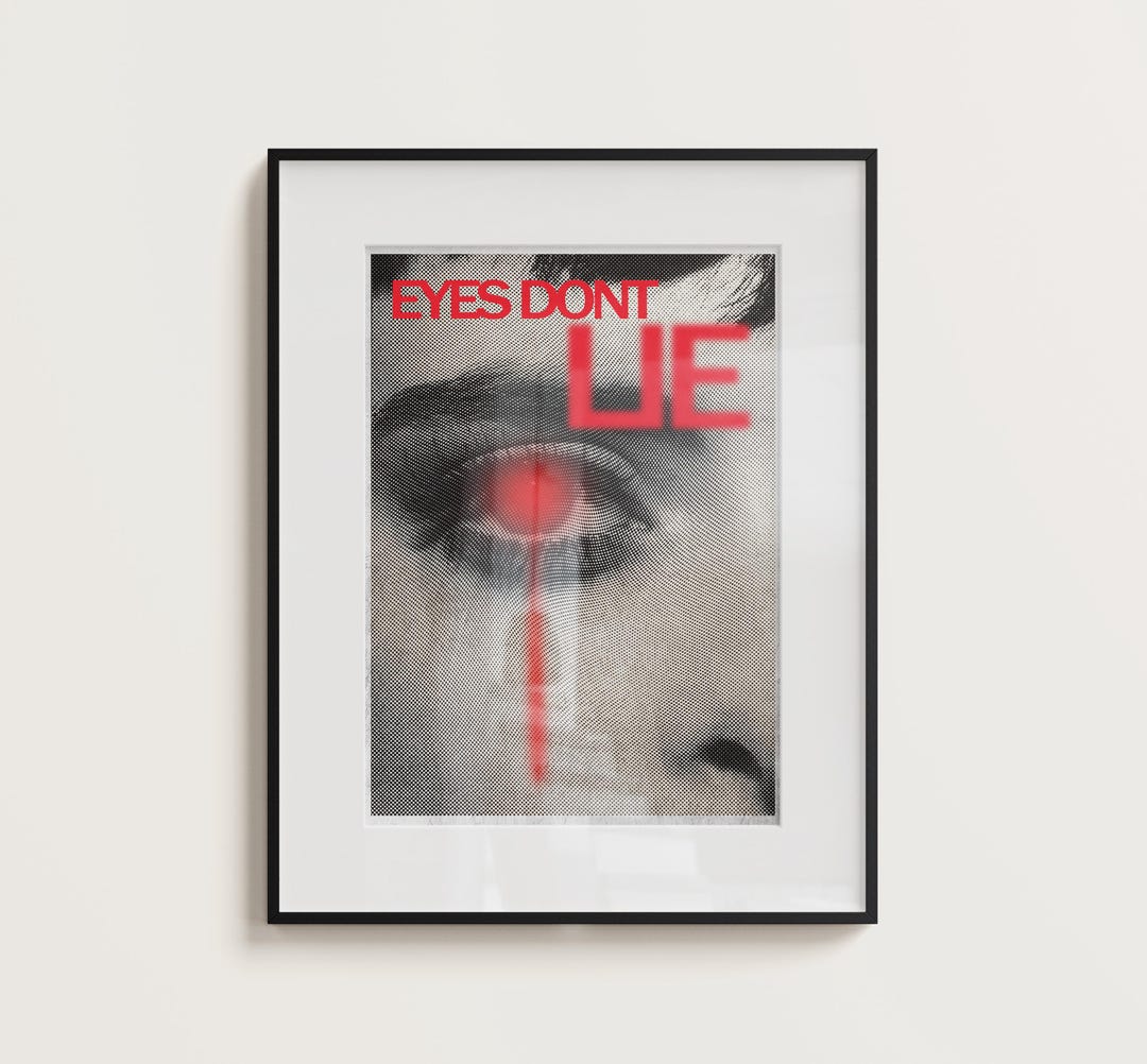 EYES DONT LIE Graphics Design Frame Poster - Etsy