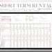 Airbnb Spreadsheet Bookkeeping, Short Term Rental Income Tracker ...