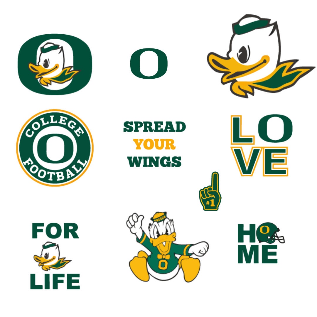 Oregon Ducks Football Logo With Wings