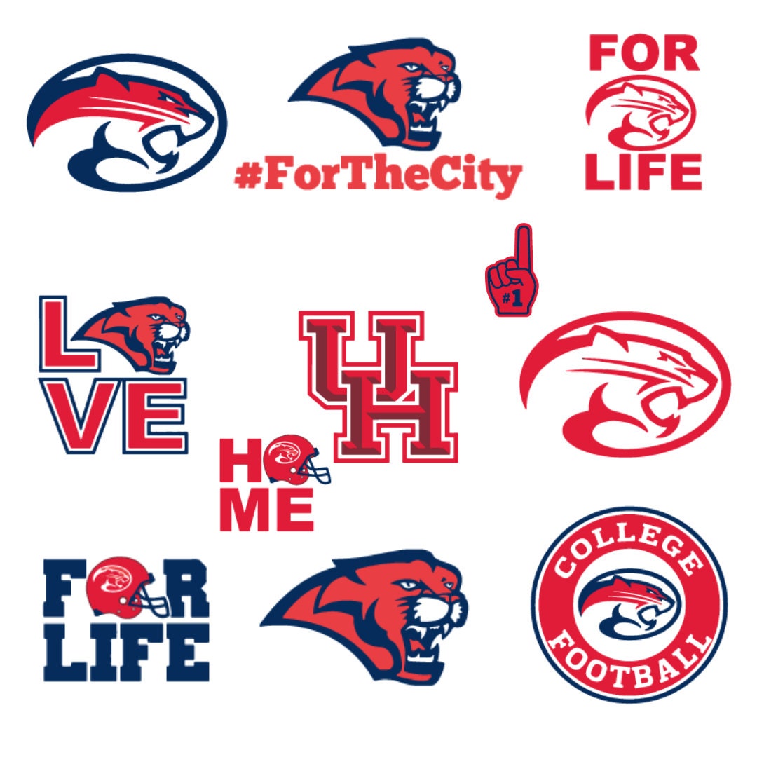 Paquete de fútbol Svg png Houston-Cougars-Football Team svg - Etsy México