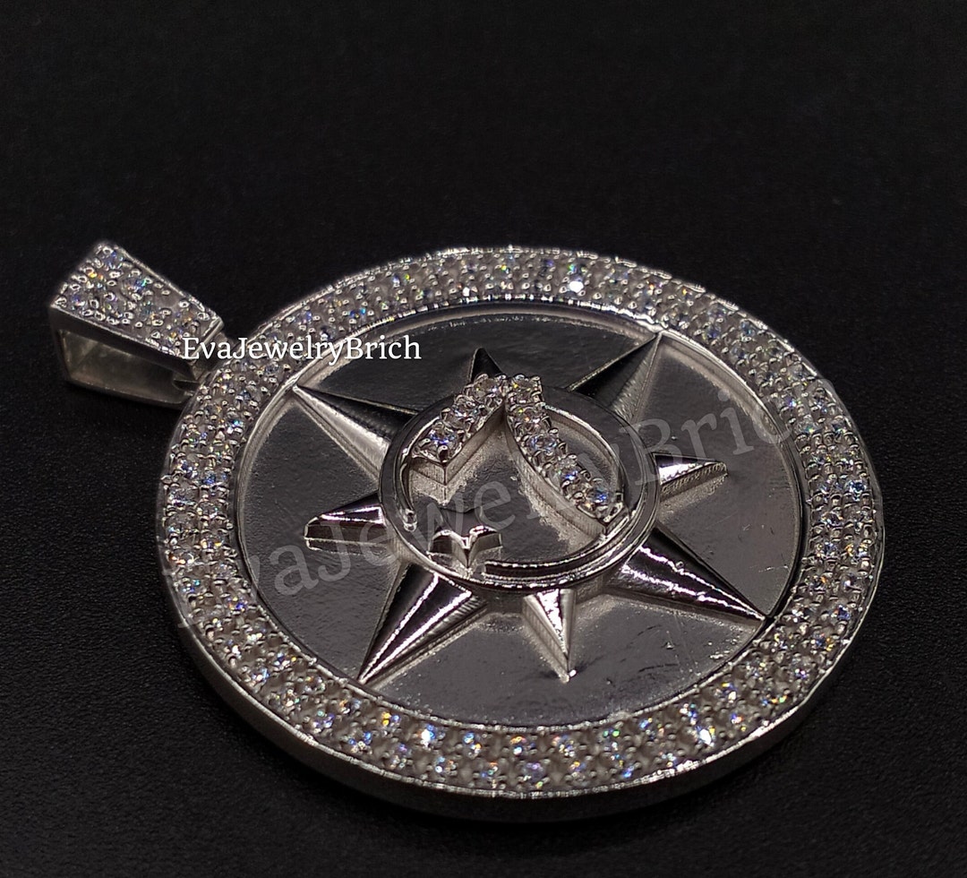 FIVE PERCENTER Pendant, Hip Hop Men's Pendant, Charm Pendant, Party ...