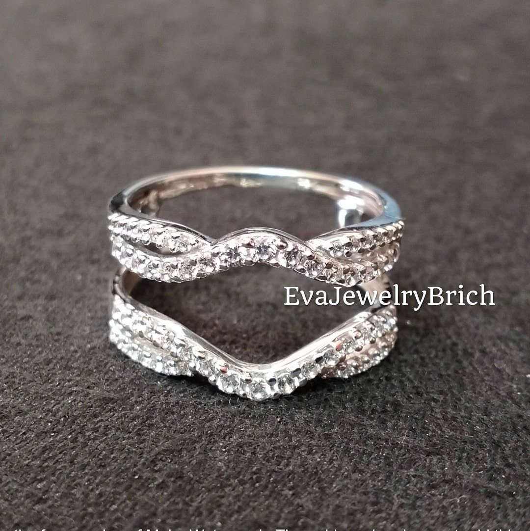 2ct Round Cut White Diamond 14K White Gold Plated Deliciated Wedding ...