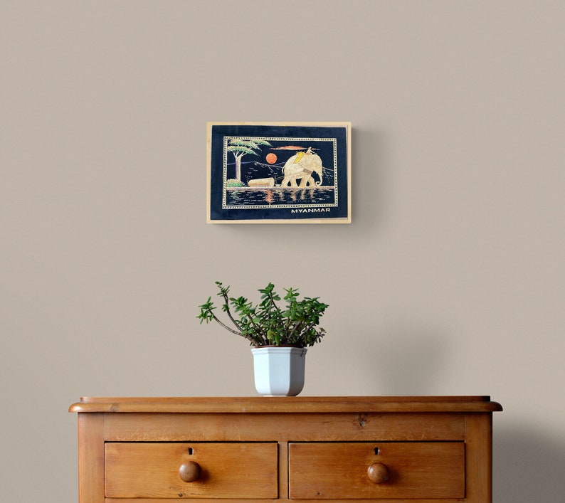 Authentic Unique Myanmar/burma Handcrafted Wall Art Exquisite Wood ...