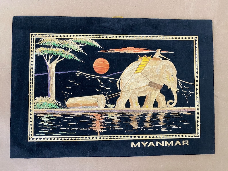 Authentic Unique Myanmar/burma Handcrafted Wall Art Exquisite Wood ...