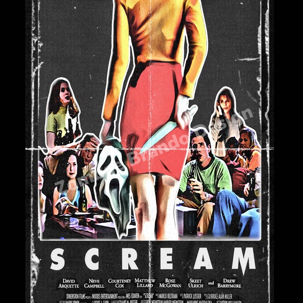 Scream Poster 1996 - Etsy