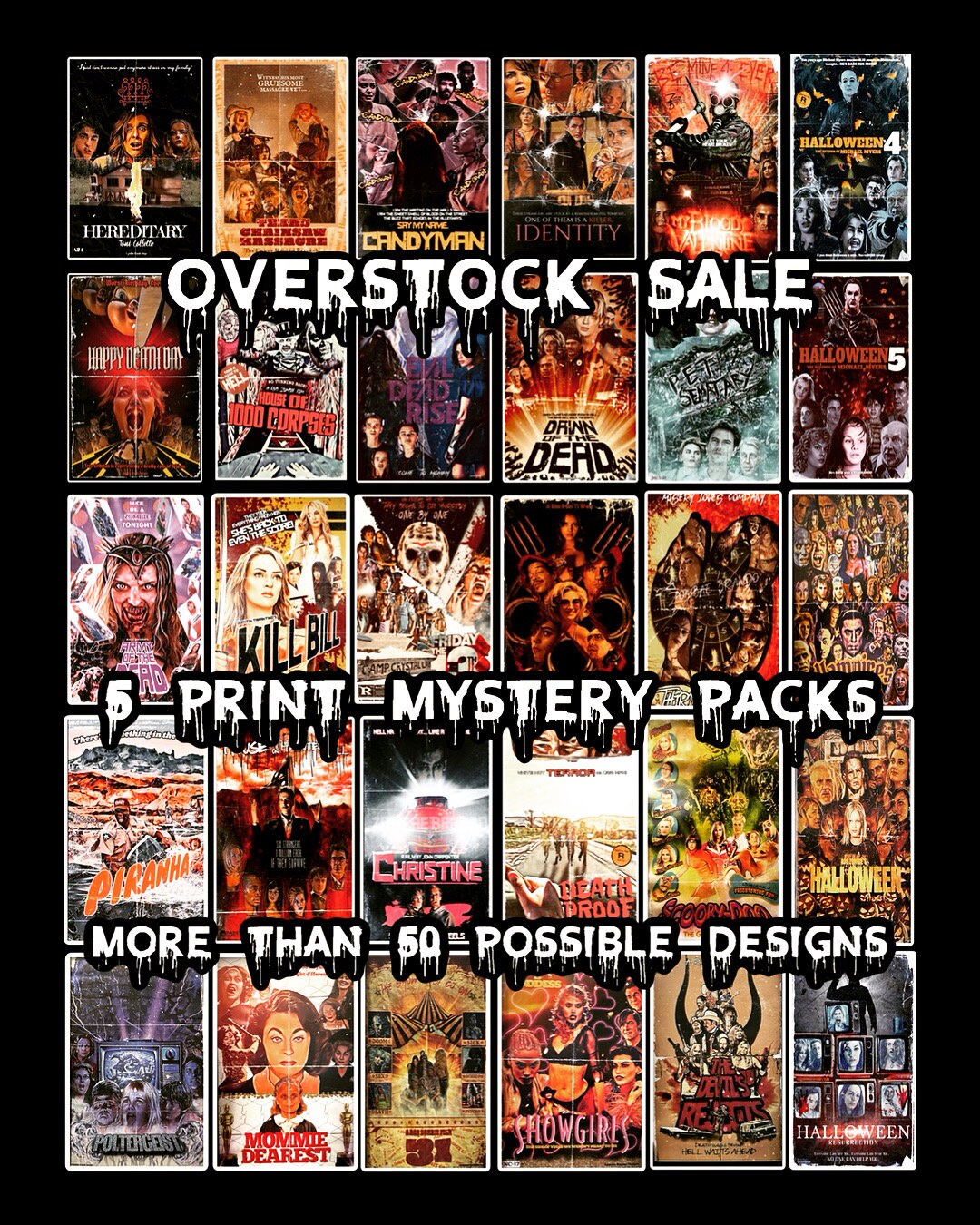 5 POSTER MYSTERY PACK - Etsy