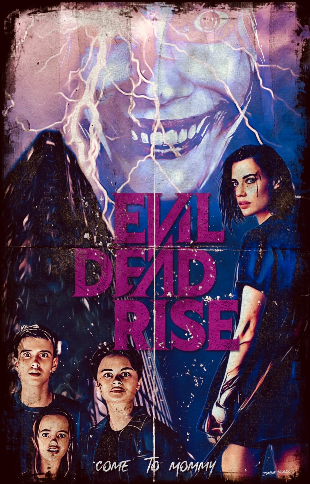 Evil Dead Rise Retro Style Poster Etsy