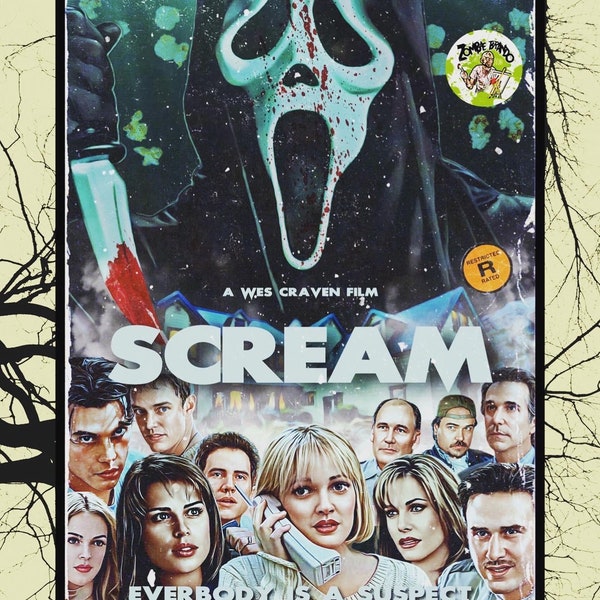 Scream 1996 Poster - Etsy