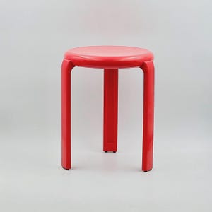 80s Vintage Stool ‘trix’ in Red - Minimalistic Seating Solutions for ...